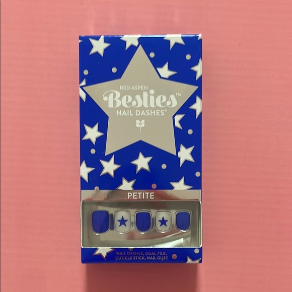 Makeup | Besties Nail Dashes Starry Blue And White Presson Nails | Poshmark